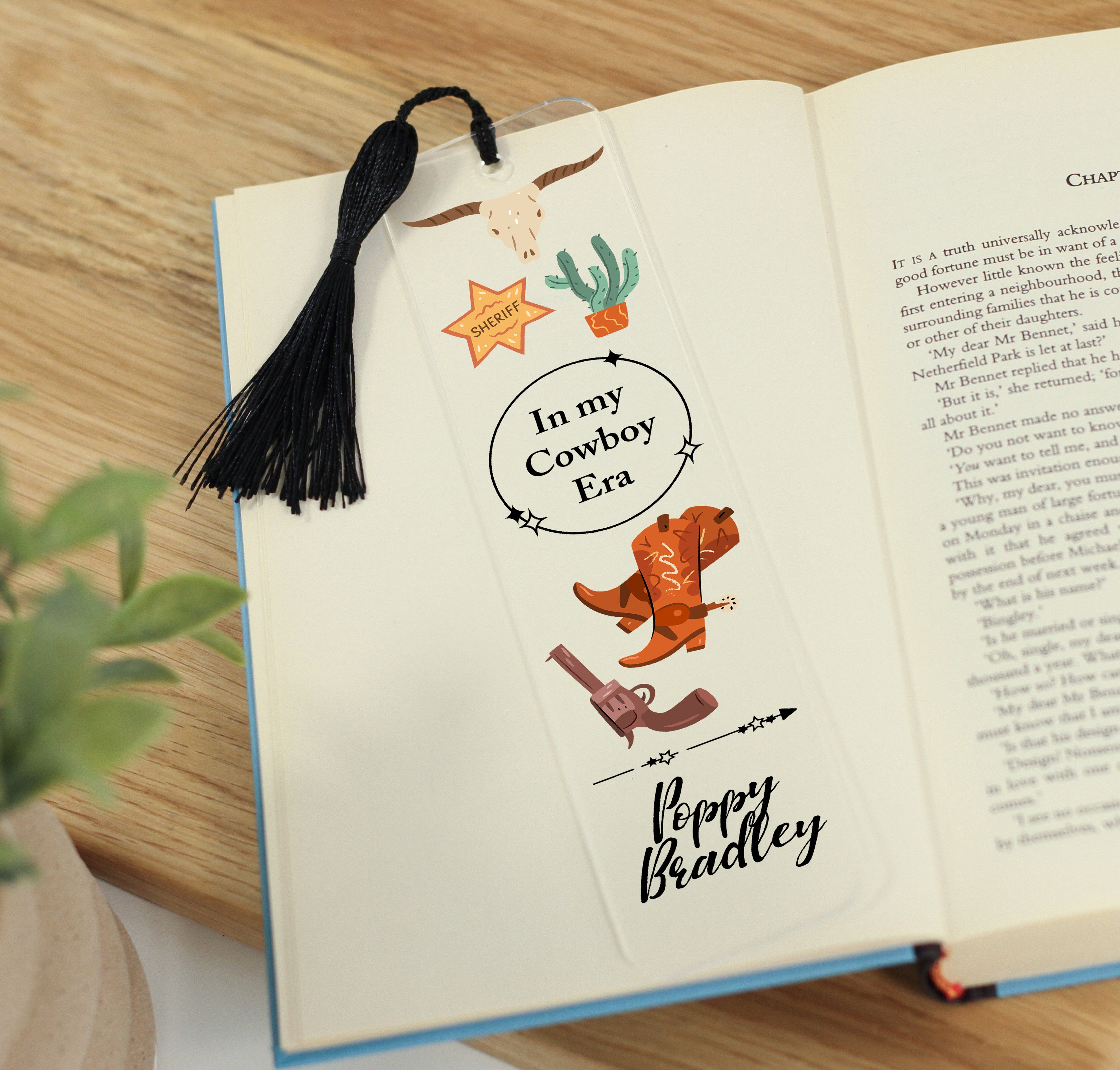 Personalised 'In my Cowboy Era', Wild West Themed - Custom Bookmark ...
