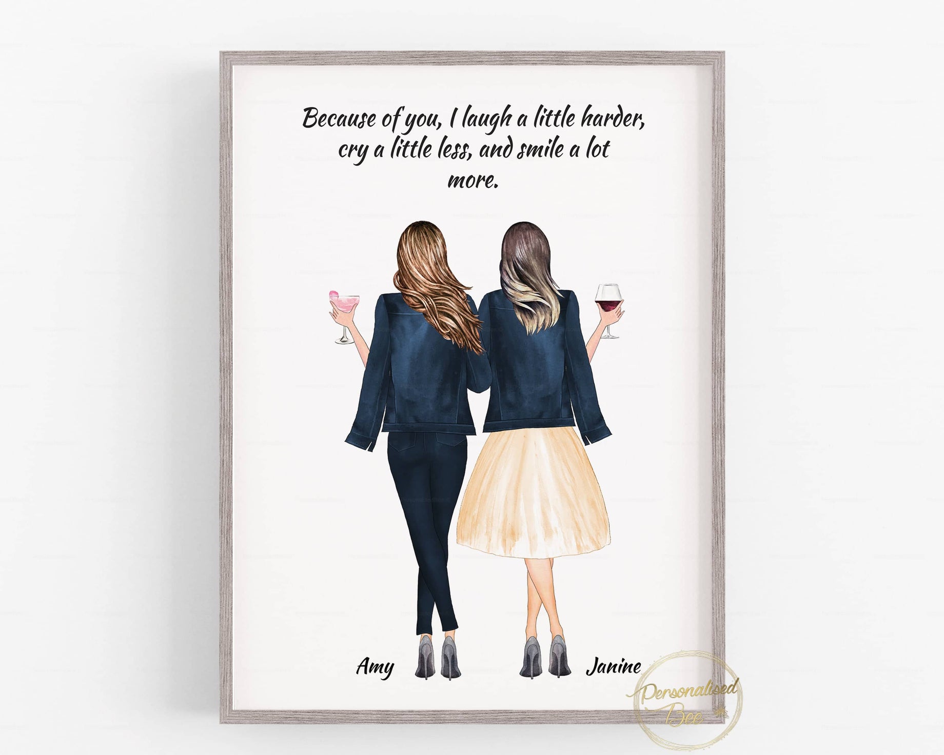 Best Friends Posters | Friendship Posters & Prints – Papier Art Designs ...