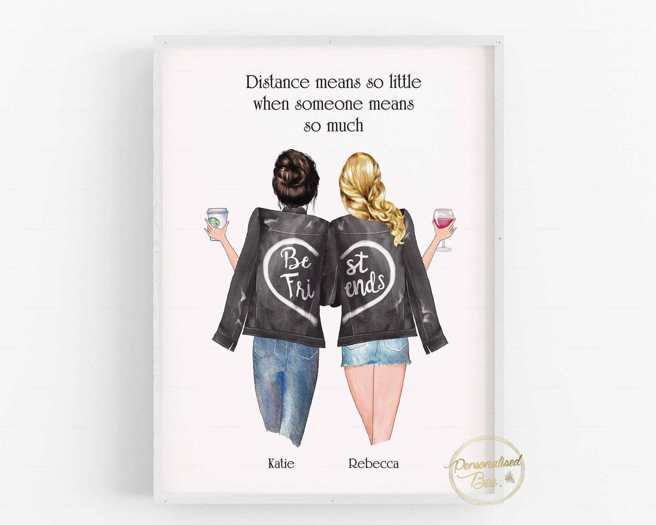 Best Friends Posters | Friendship Posters & Prints – Papier Art Designs ...