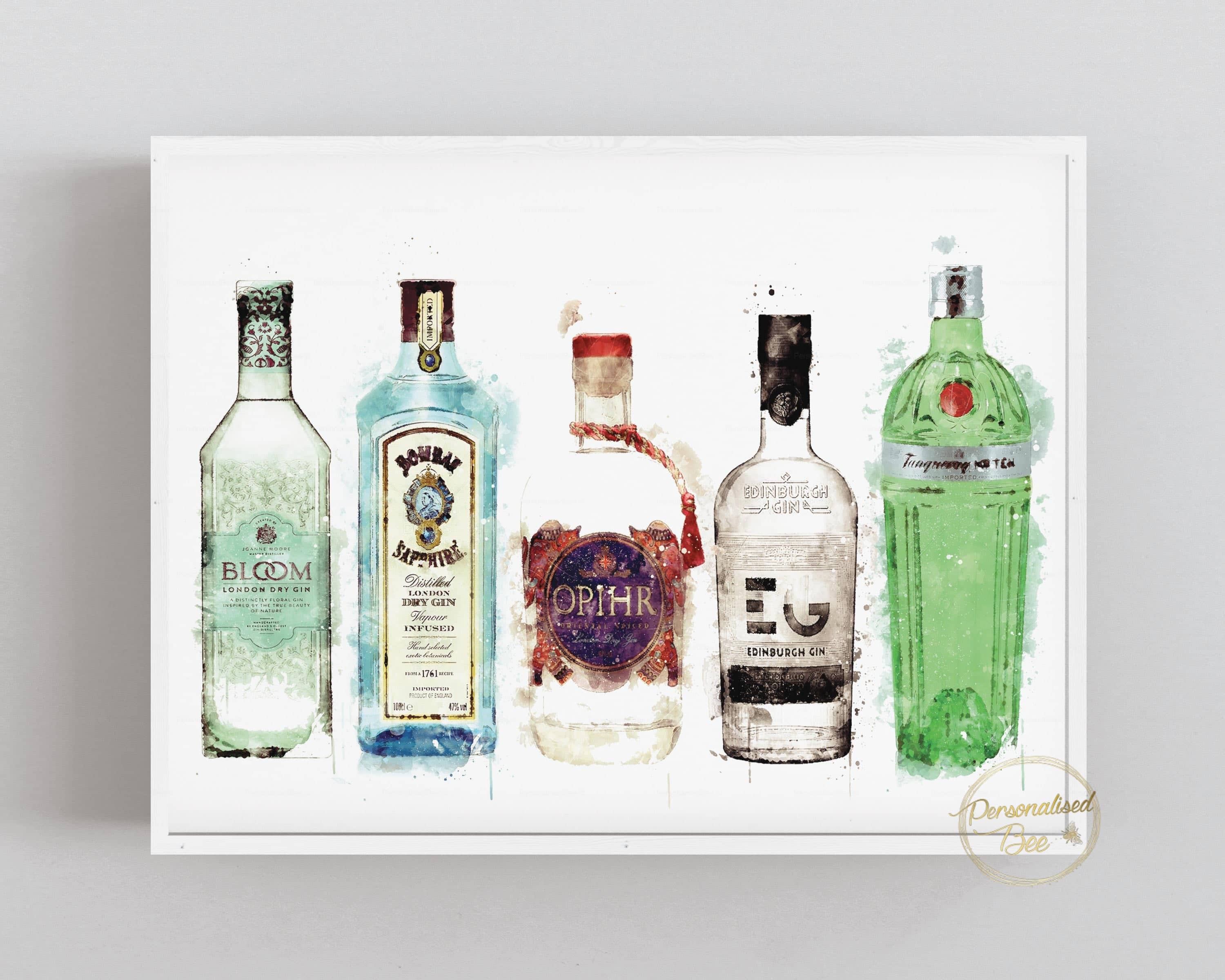 Multi Gin Art - Watercolour Print – PersonalisedBee